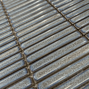 Kitkat Mottled Grey Gloss Mosaic Tile 282x308mm | Online Tile Store